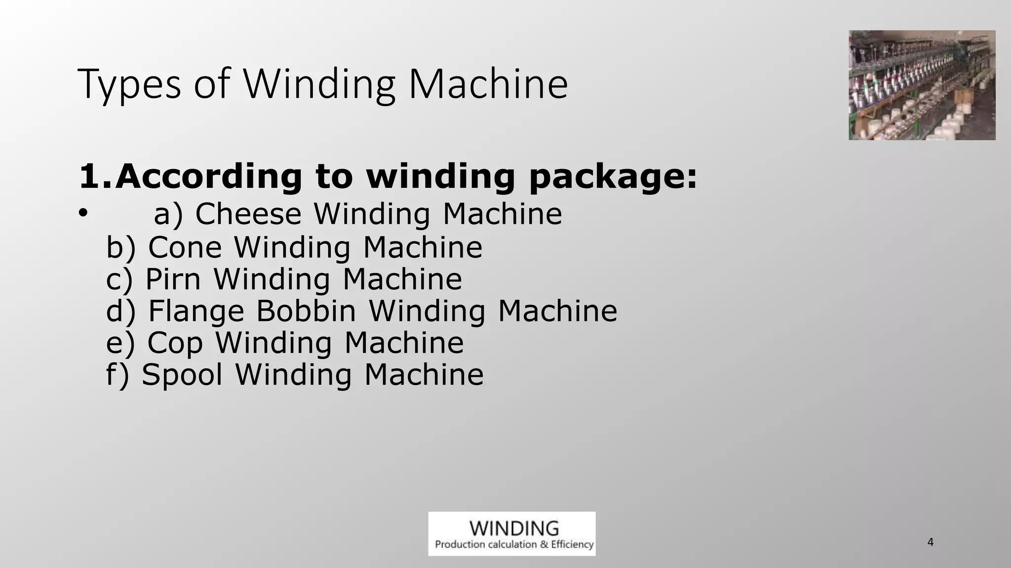 Winding machine | PPTX
