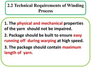 Winding machine 1 | PPTX