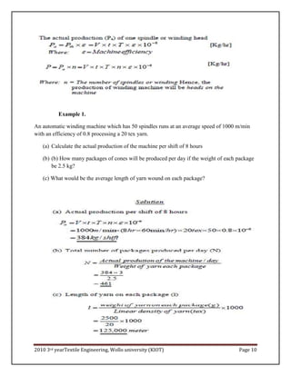 Winding process | PDF