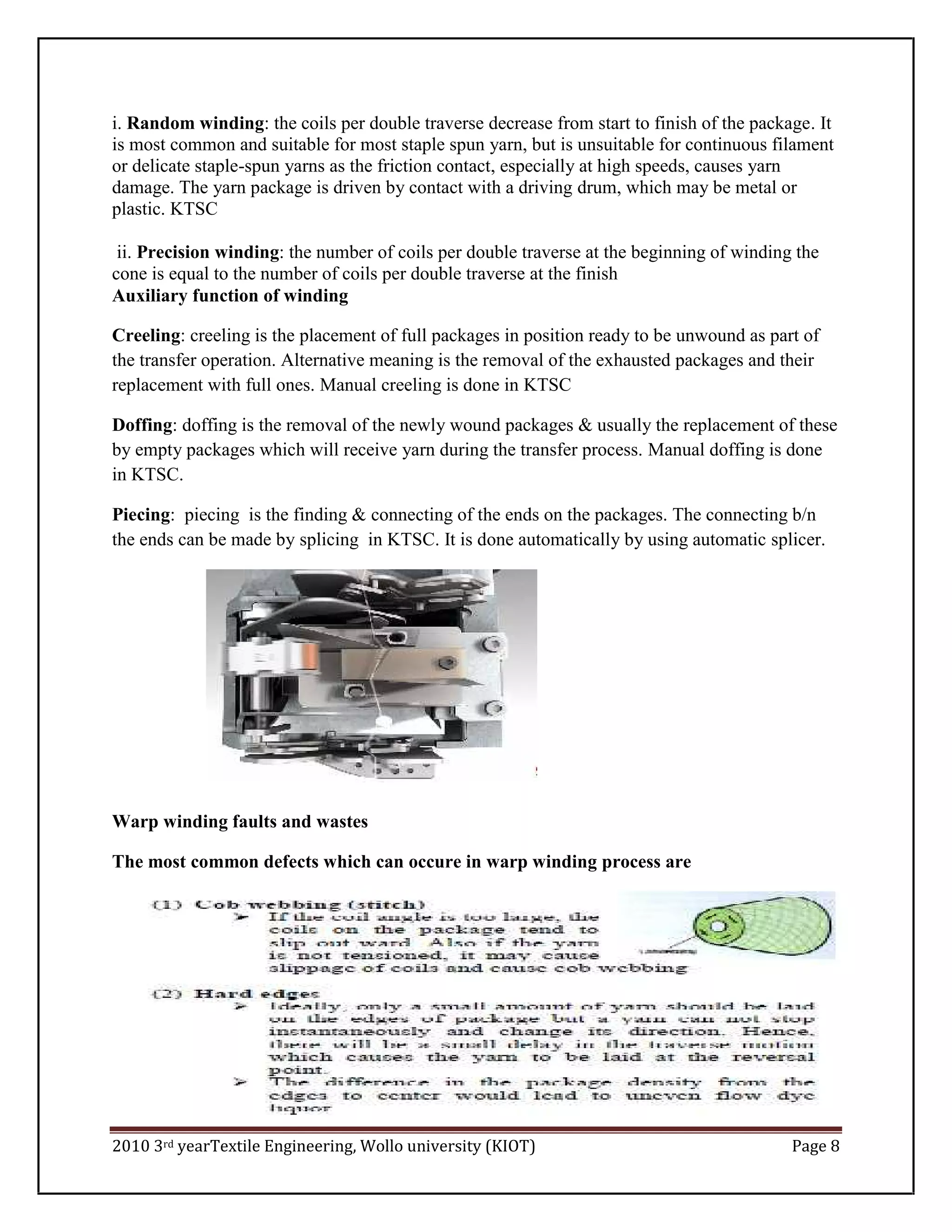 Winding process2010 | PDF