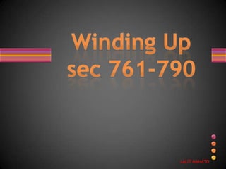 Winding up | PPTX