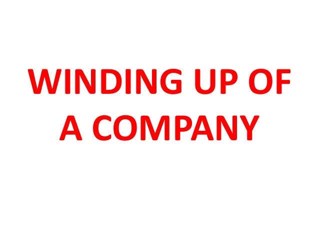 Winding Up winding-up
