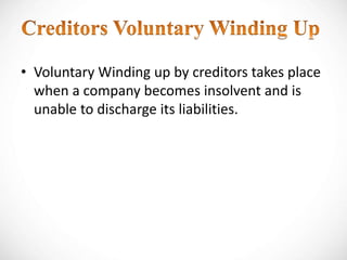 Winding up | PPT