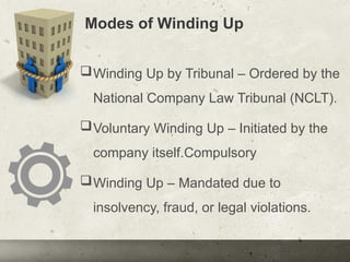 Winding Up of a company(Business Laws II Sem KU).pptx