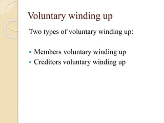 Winding up of companies | PDF