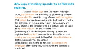 Winding up of company through court | PPTX