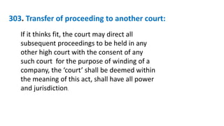 Winding up of company through court | PPTX