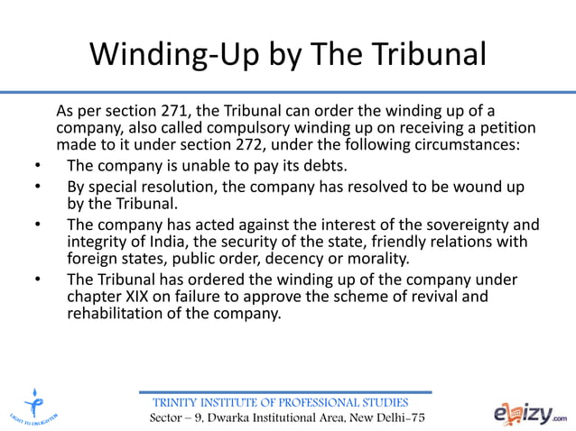 Winding-up of Company - Winding up of compnay | PPT