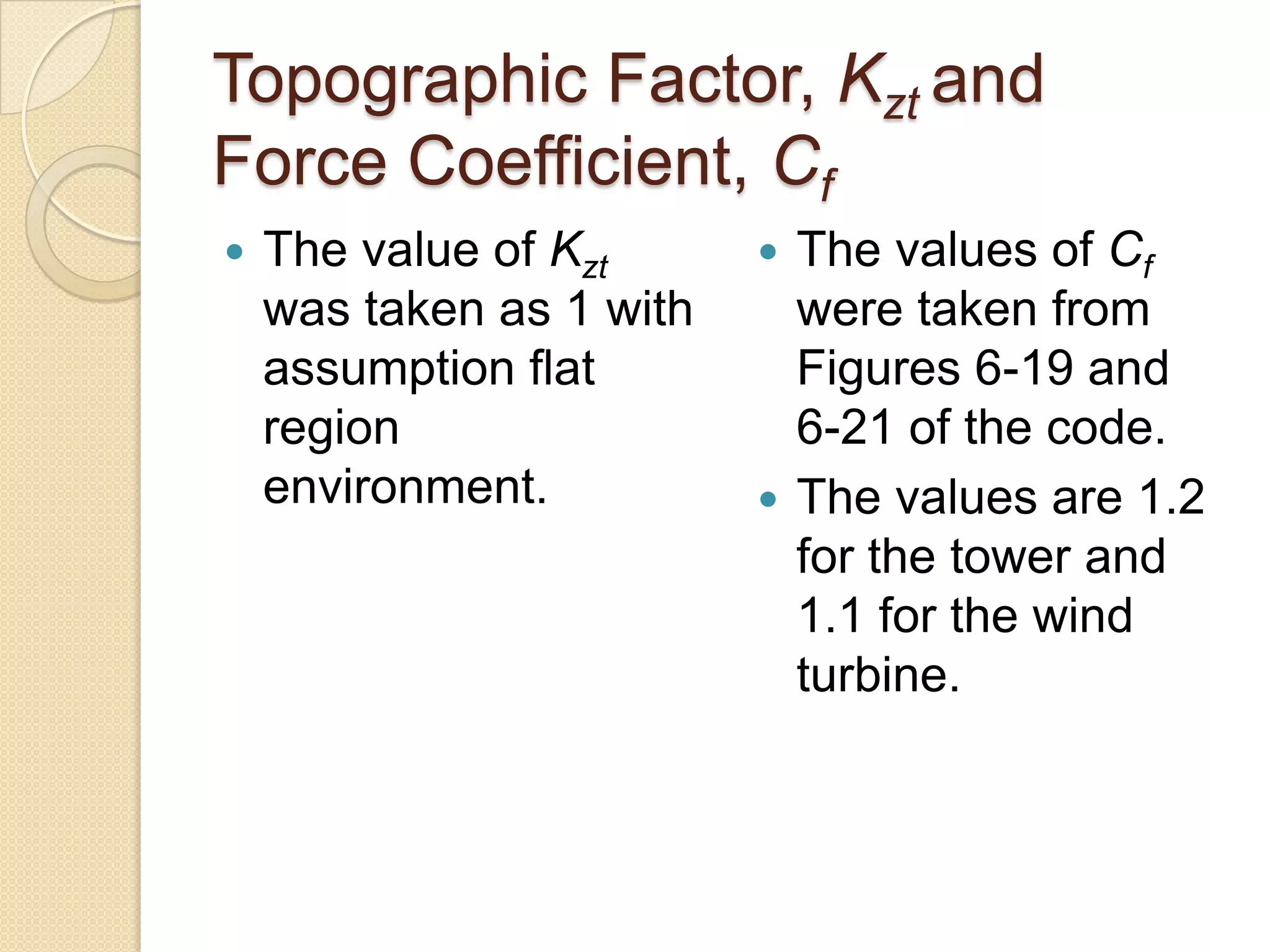 Wind Load of Wind Turbine Tower | PPTX