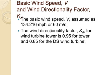 Wind Load of Wind Turbine Tower | PPTX