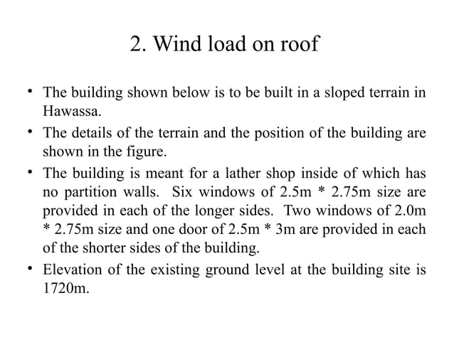 Wind Load Design And Analysis Examples Pptx