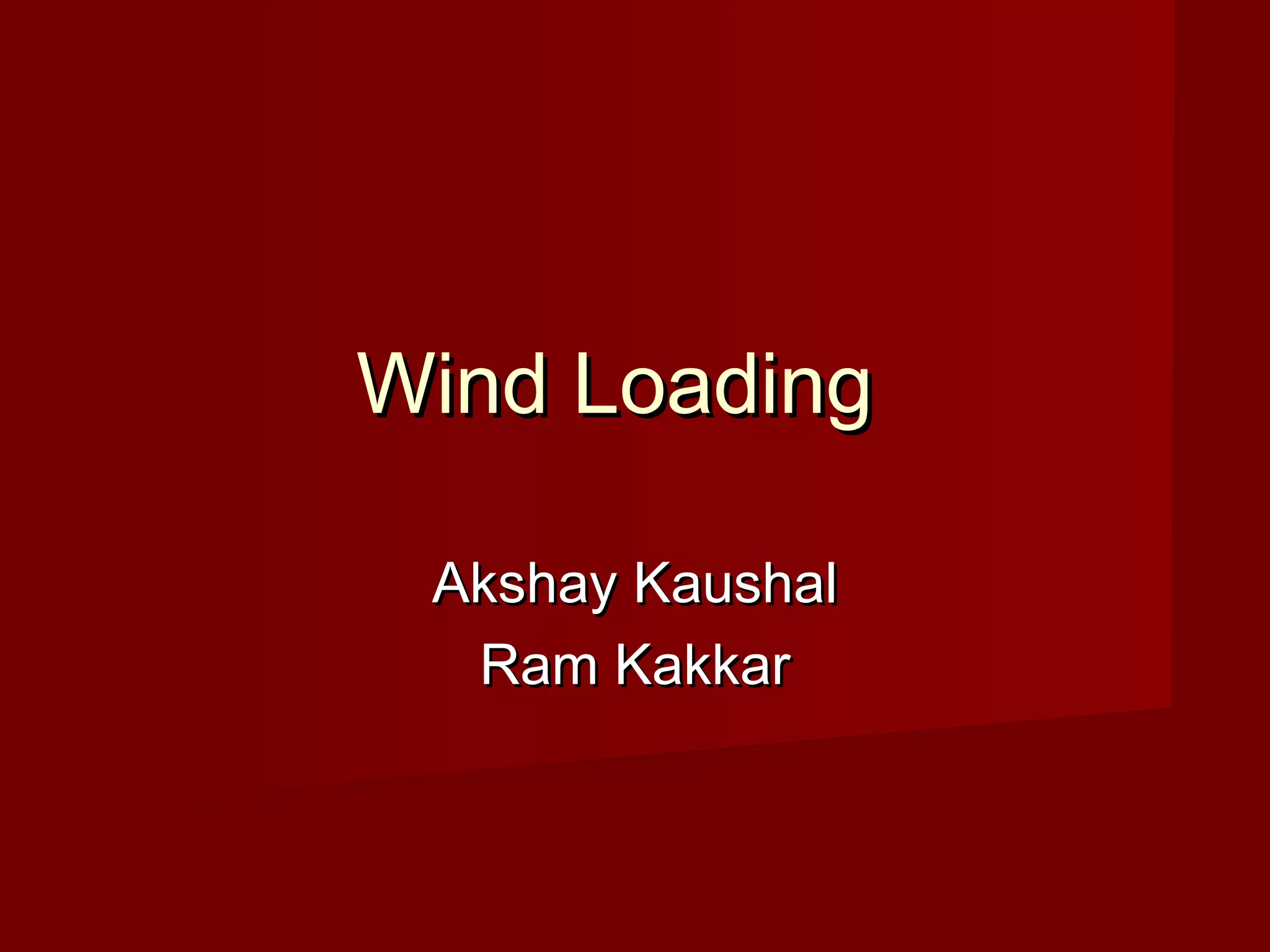 Wind loads | PPT