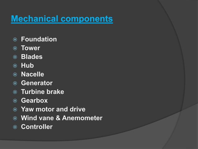 Windmill its parts and types | PPTX