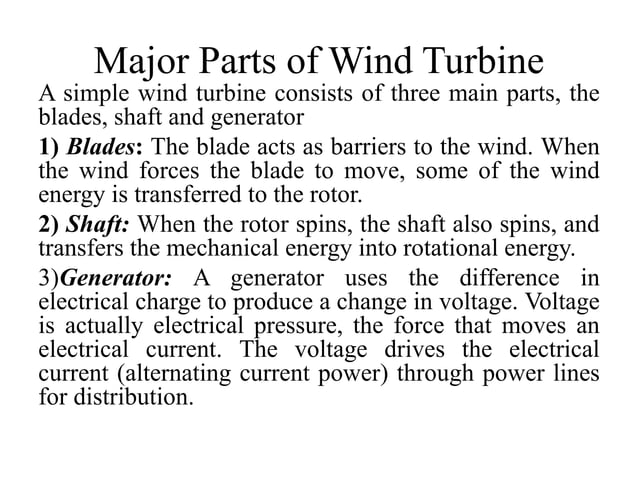 Windmill construction and its working principles | PPTX