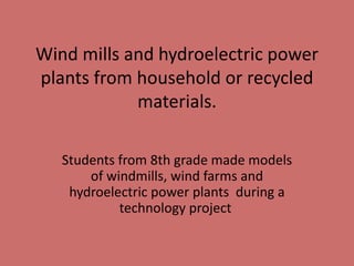 Wind Powered Models | PPTX