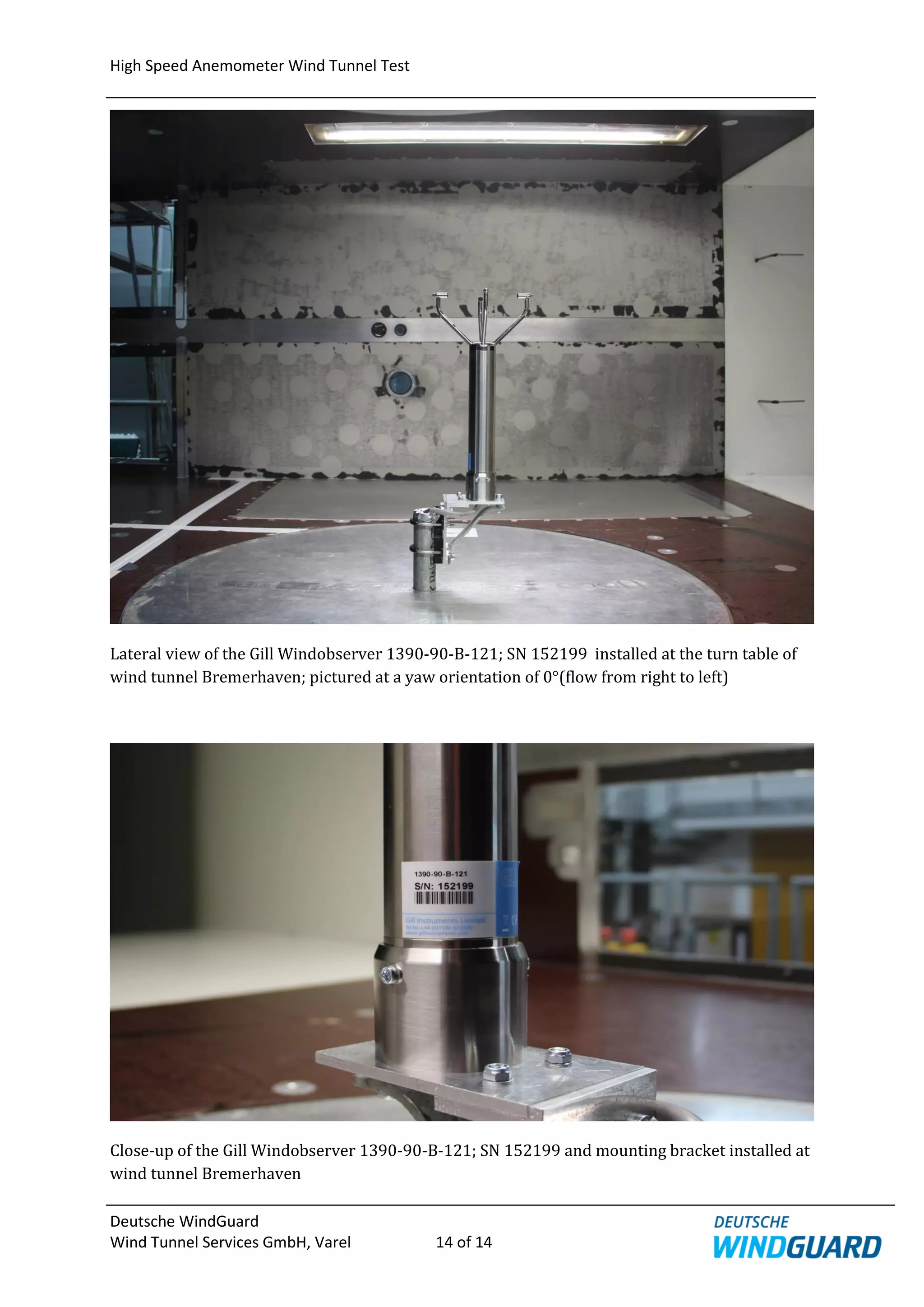Wind observer 90 windguard test report | PDF