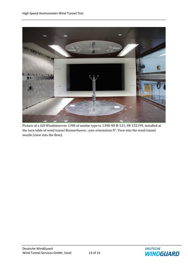 Wind observer 90 windguard test report | PDF