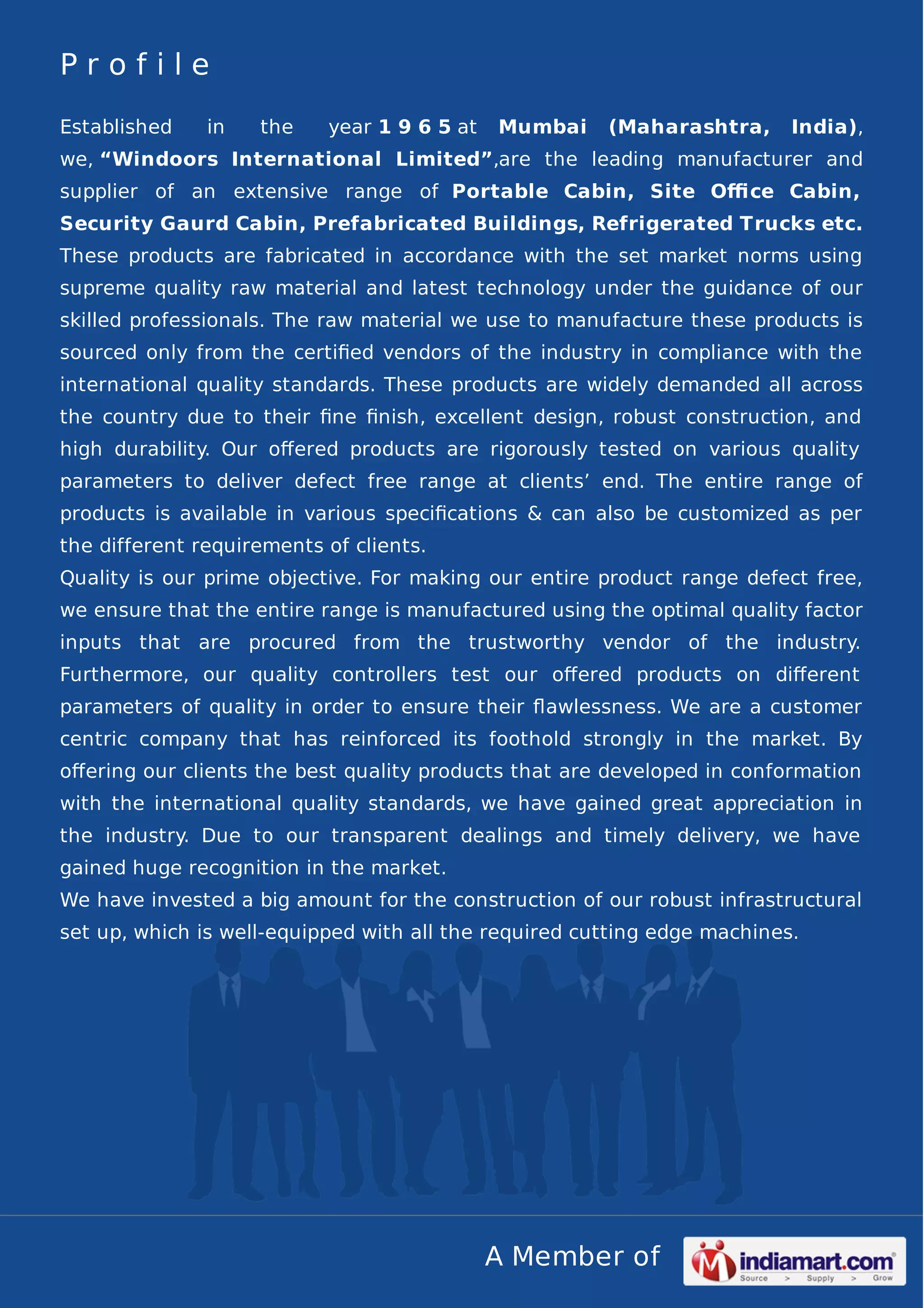 Windoors international-limited | PDF | Manufacturing Industry | Industries