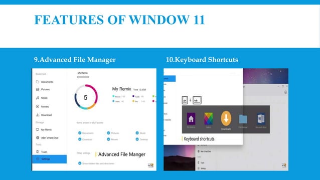 Window11 | PPTX | Operating Systems | Computer Software and Applications