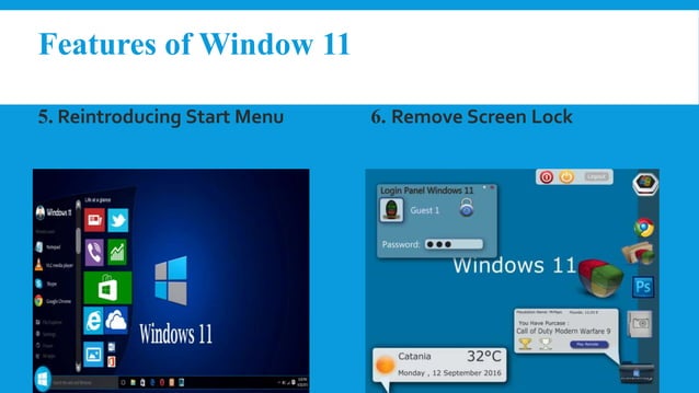Window11 | PPTX | Operating Systems | Computer Software and Applications