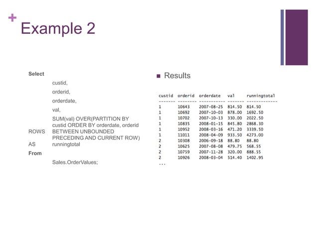 Window Aggregate Functions Ppt