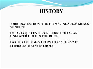 Window and window treatment | PPT