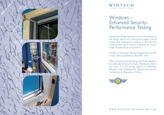 Window, Door & Glazing Testing | PDF