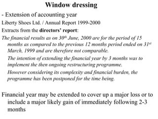 Window Dressing.ppt