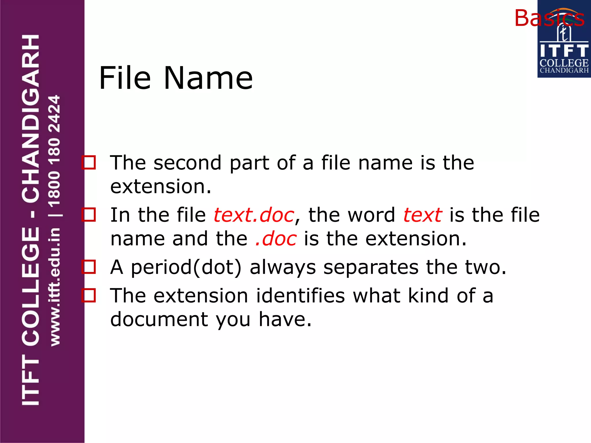 ITFT - Window explorer | PDF