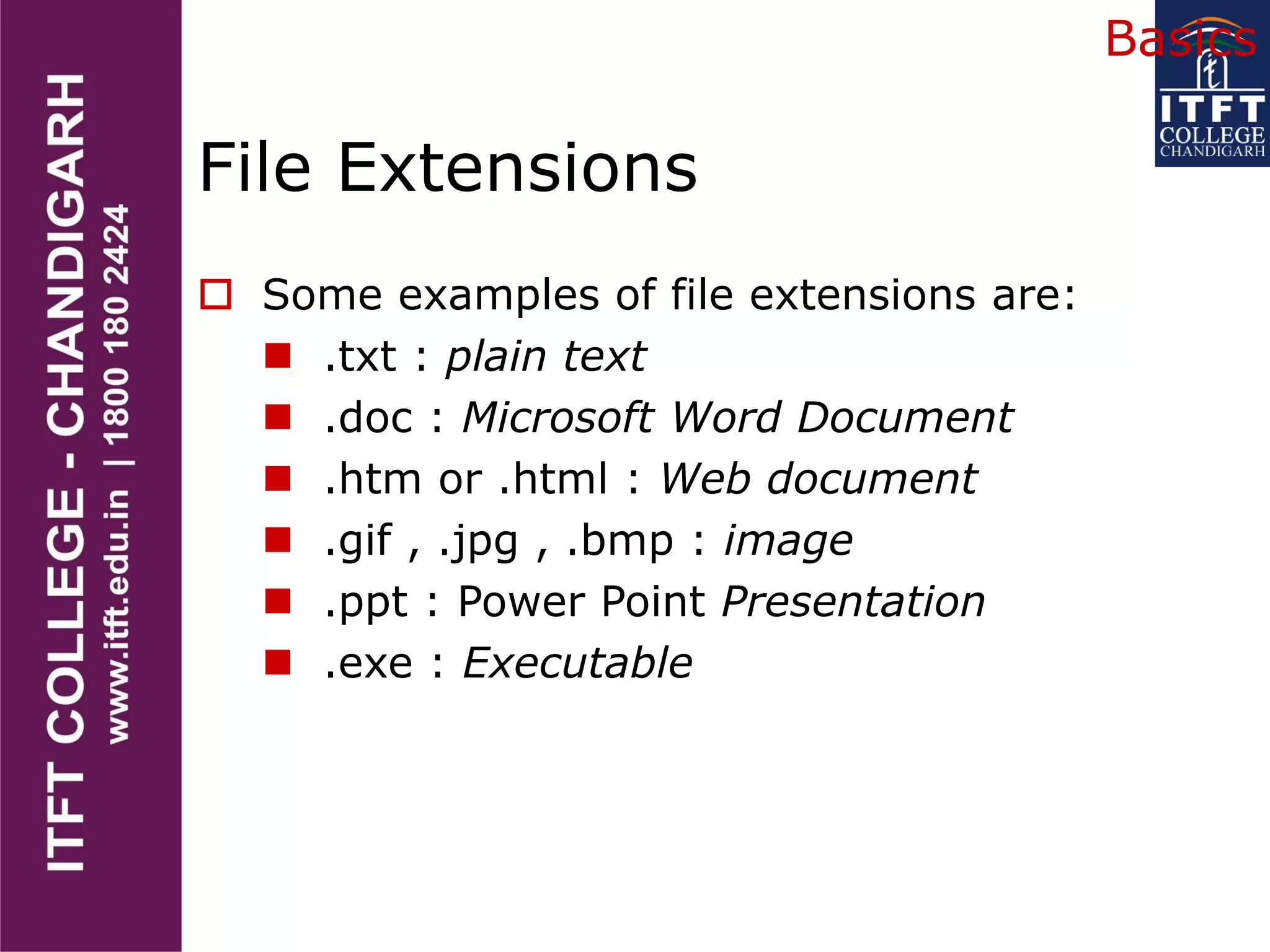 ITFT - Window explorer | PDF