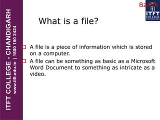 ITFT - Window explorer | PDF