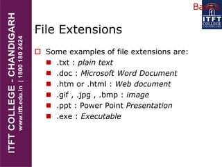 ITFT - Window explorer | PDF