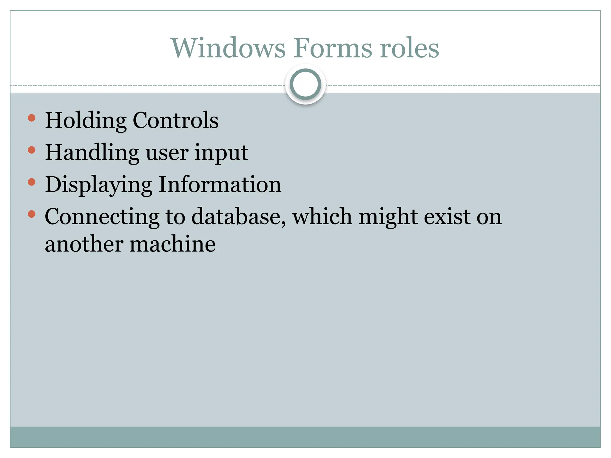Window forms in c# and it's controls sss | PPT