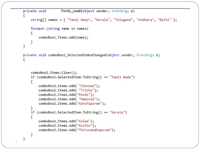 Windowforms controls c# | PPTX | Operating Systems | Computer Software ...