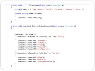 Windowforms controls c# | PPT