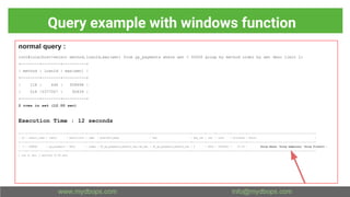 Window functions in MySQL 8.0 | PDF