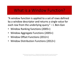 Window Functions | PPT