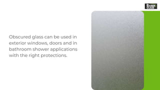 Window Glass 6 Common Types | PPTX