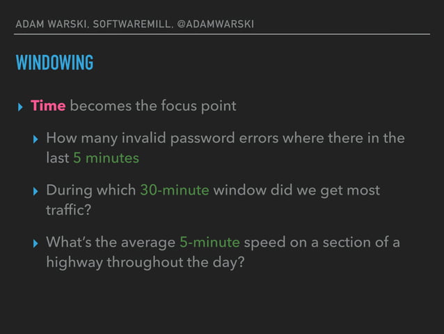 Windowing data in big data streams | PPT