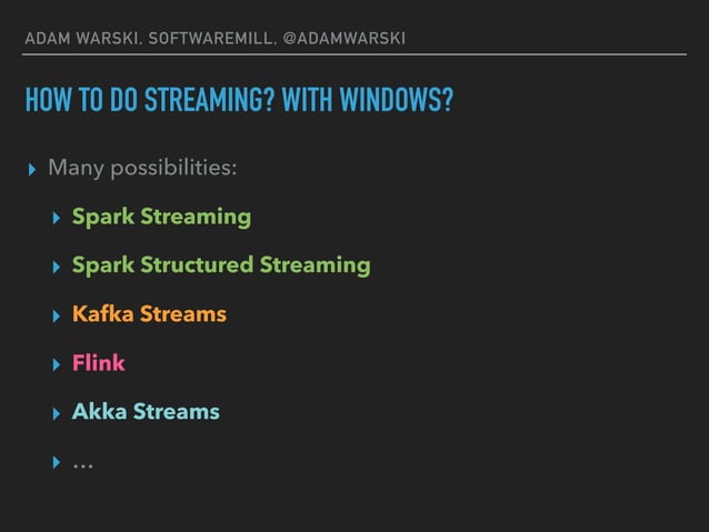 Windowing data in big data streams | PPT