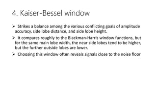 Windowing for vibration analysis | PPTX