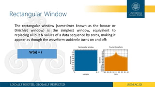 Windowing for vibration analysis | PPTX