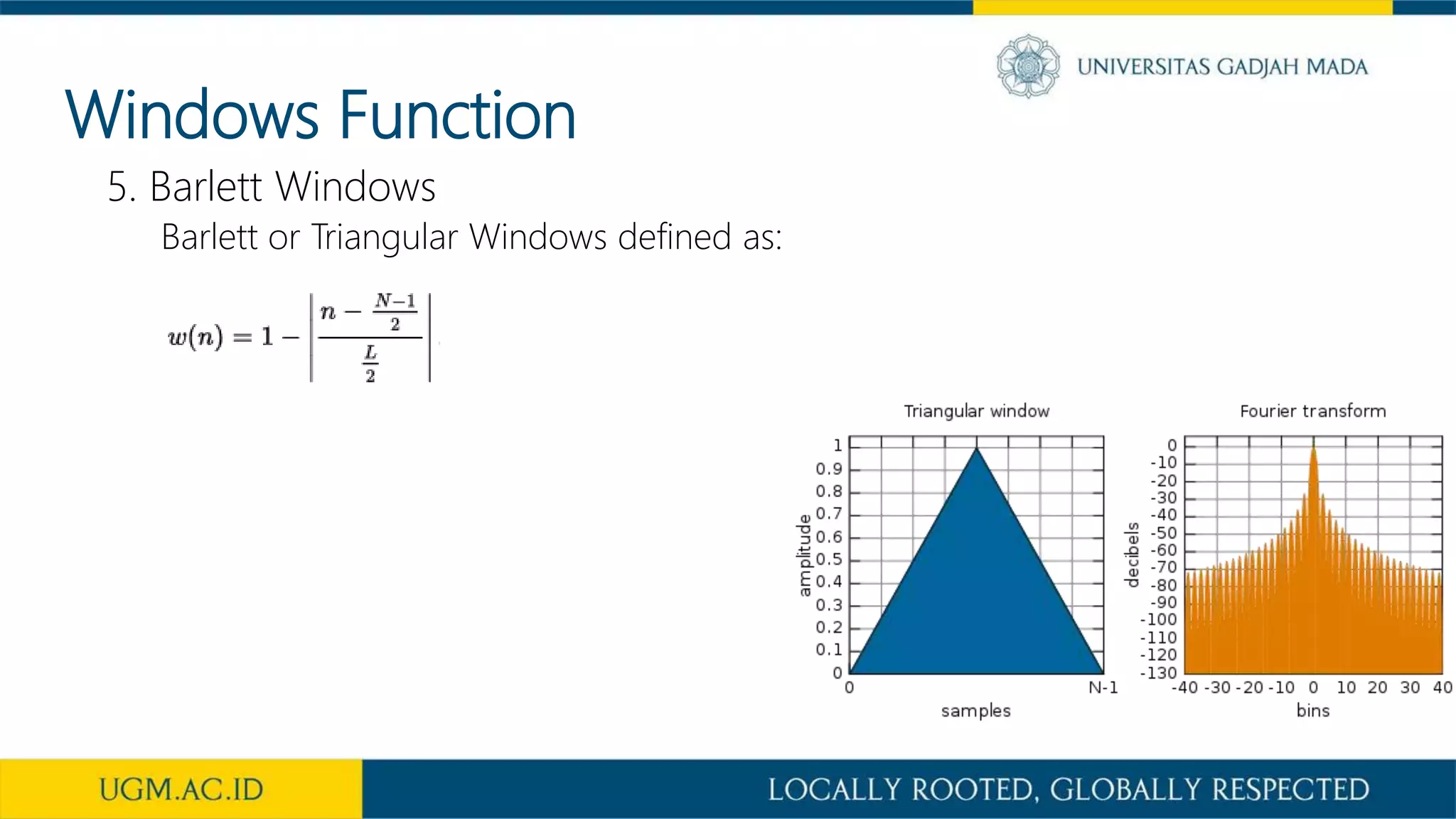 Windowing (signal processing) | PPTX | Computing | Technology & Computing