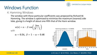 Windowing (signal processing) | PPTX | Computing | Technology & Computing