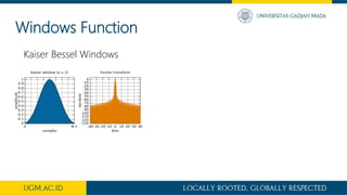 Windowing (signal processing) | PPTX | Computing | Technology & Computing