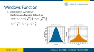 Windowing (signal processing) | PPTX | Computing | Technology & Computing