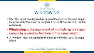 Windowing (signal processing) | PPTX