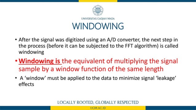 Windowing Signal Processing Pptx Computing Technology And Computing