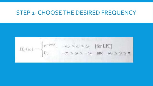 Windowing techniques of fir filter design | PPTX | Digital Audio | Computer Software and ...