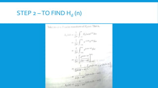 Windowing techniques of fir filter design | PPTX